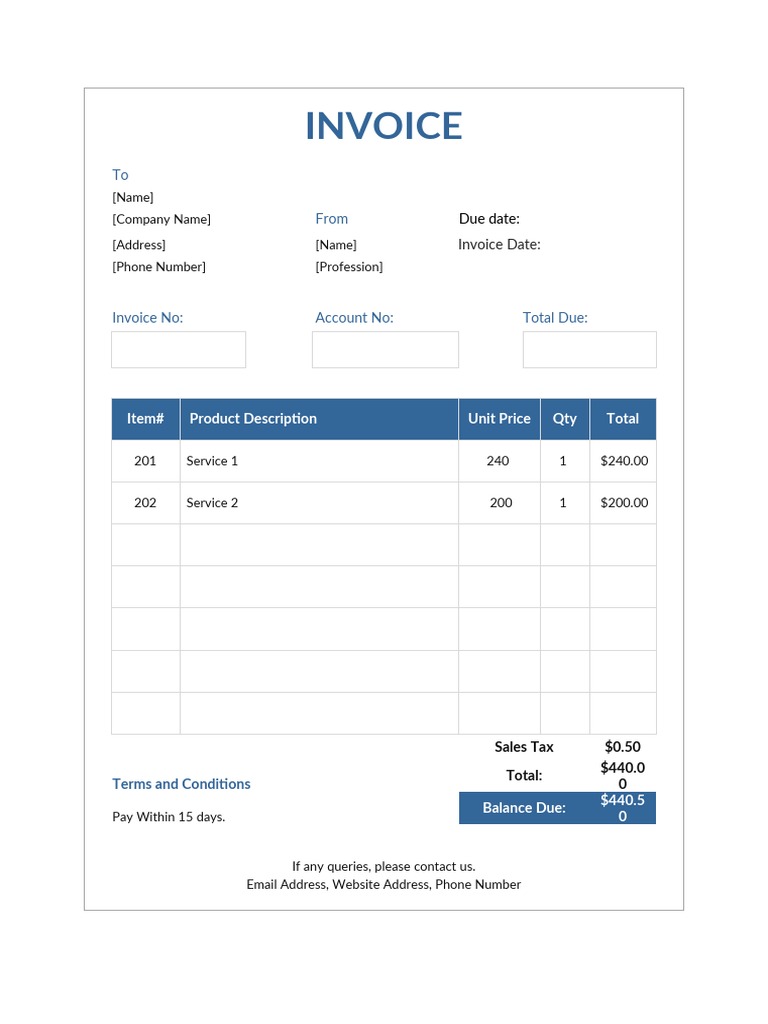 Simple Tax Invoice Template | PDF | Invoice | Information Technology ... Simple Tax Invoice Template | PDF | Invoice | Information Technology ...
