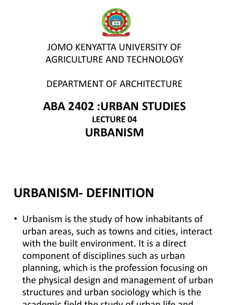 Urbanism | PDF