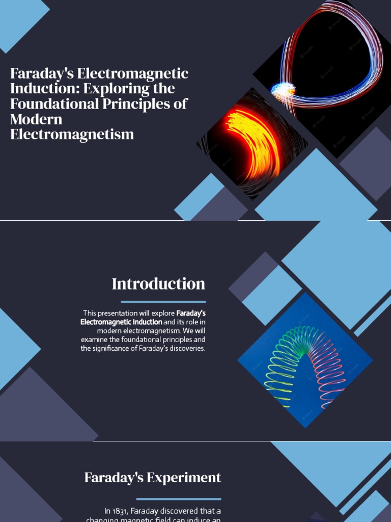 Wepik Faradays Electromagnetic Induction Exploring The Foundational Principles of Modern ...