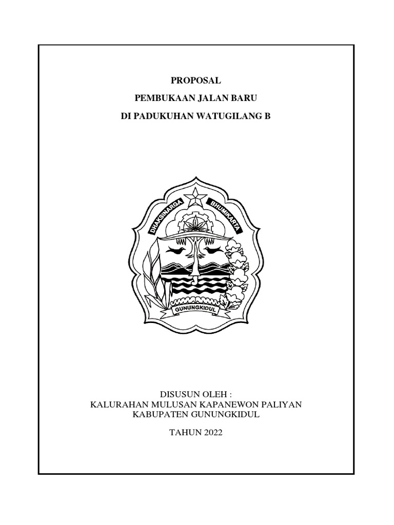Proposal Pembukaan Jalan Watugilang B | PDF