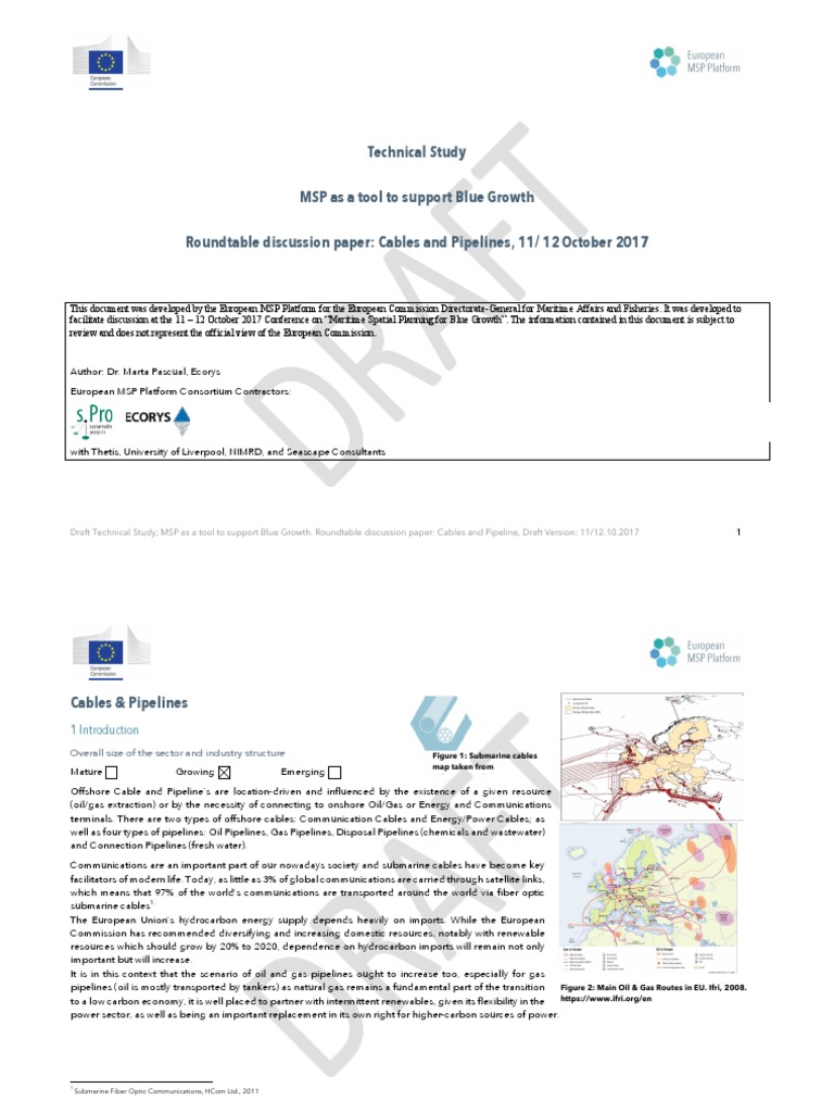 Cables and Pipelines, 11 | PDF | Environmental Impact Assessment ...
