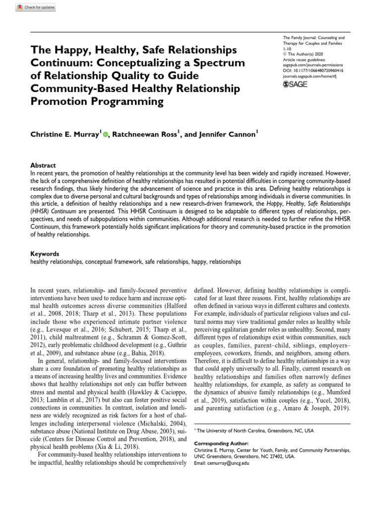 The Happy, Healthy, Safe Relationships | PDF