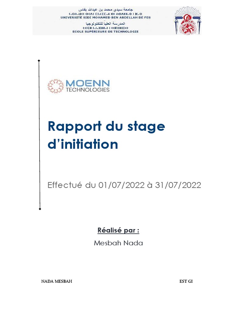 Rapport Du Stage | PDF | Internet | Internet et Web