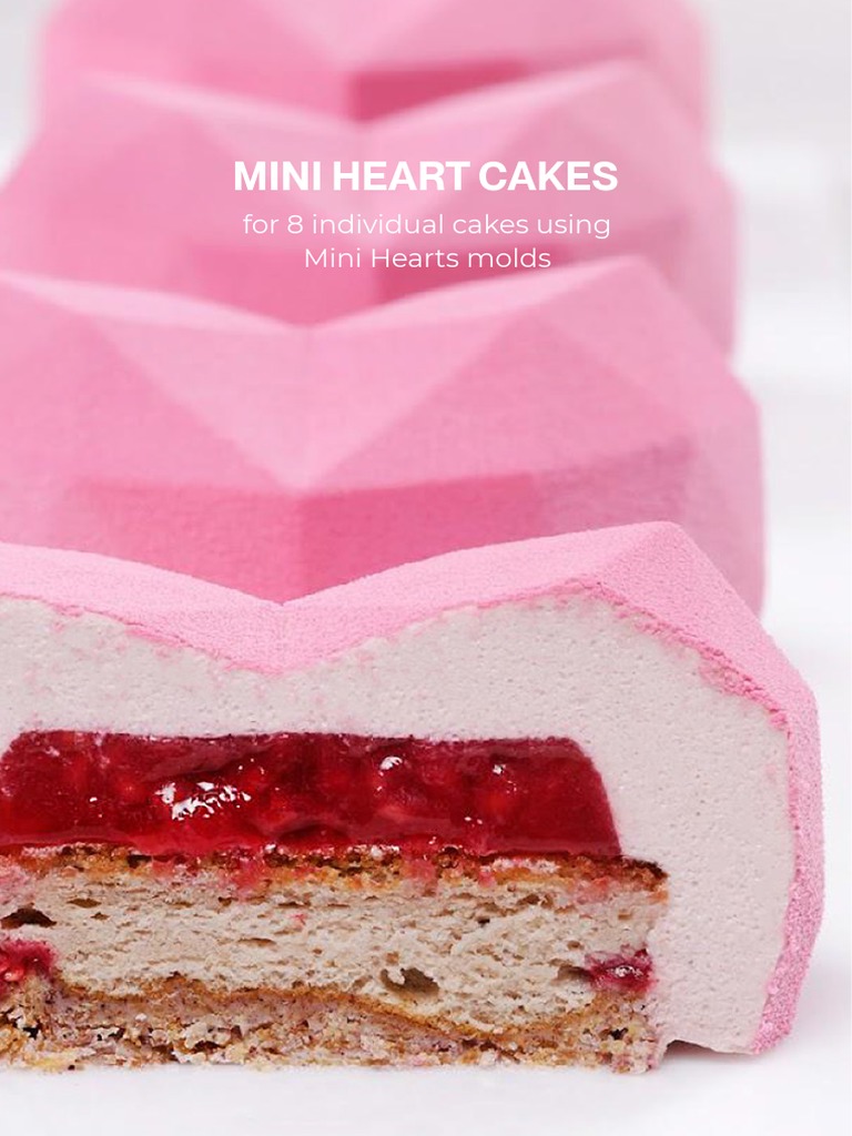 Mini Heart Cakes | PDF | Cakes | Chocolate