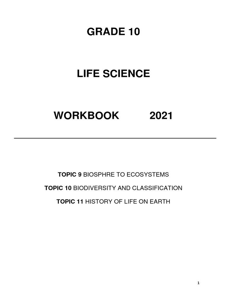 Grade 10 Biodiversity & Classification Guide | PDF | Ecosystem | Food Web