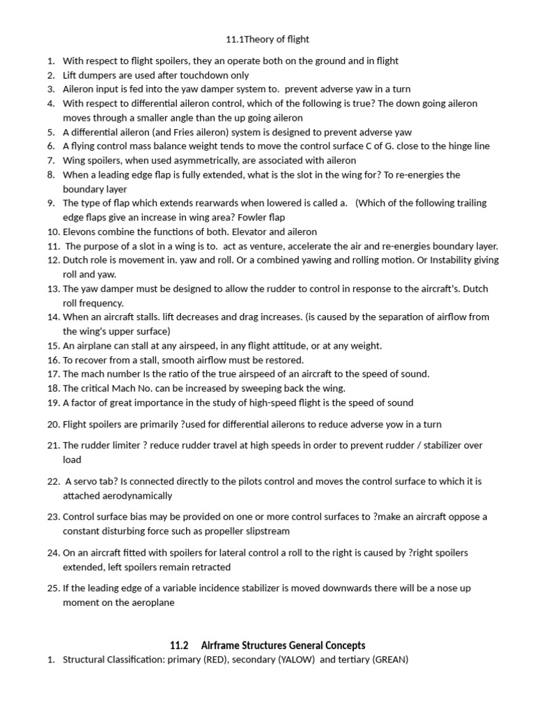 EASA Module 11: Fuel Planning Overview | PDF | Flight Control Surfaces ...