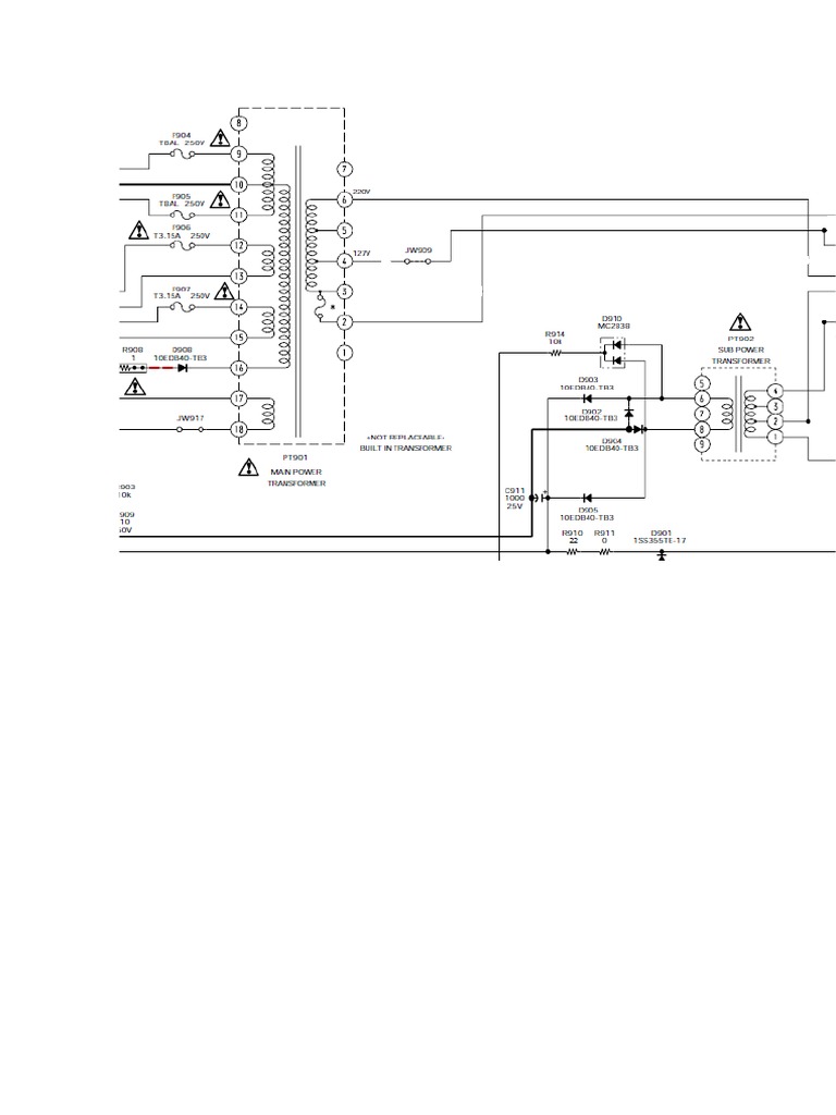 Transformador Sony Diagrama | PDF