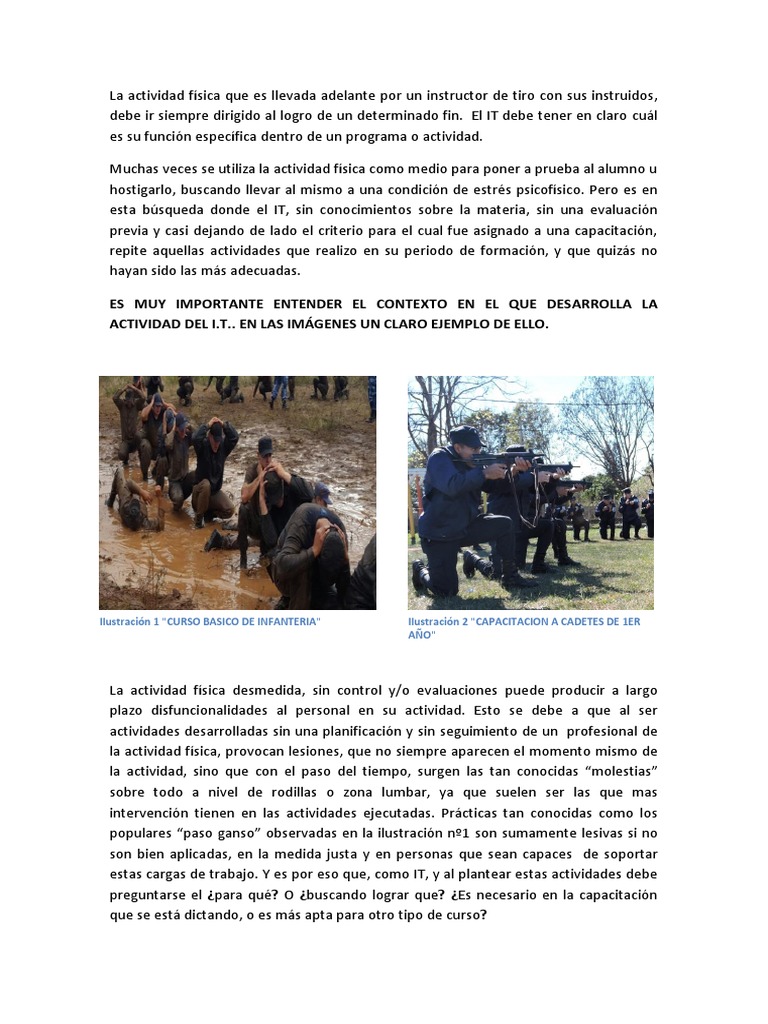 Entrenamiento Efectivo para Instructores de Tiro | PDF ...