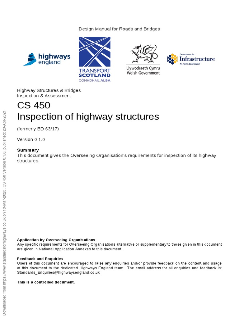 CS 450 - Inspection of Highway Structures | PDF
