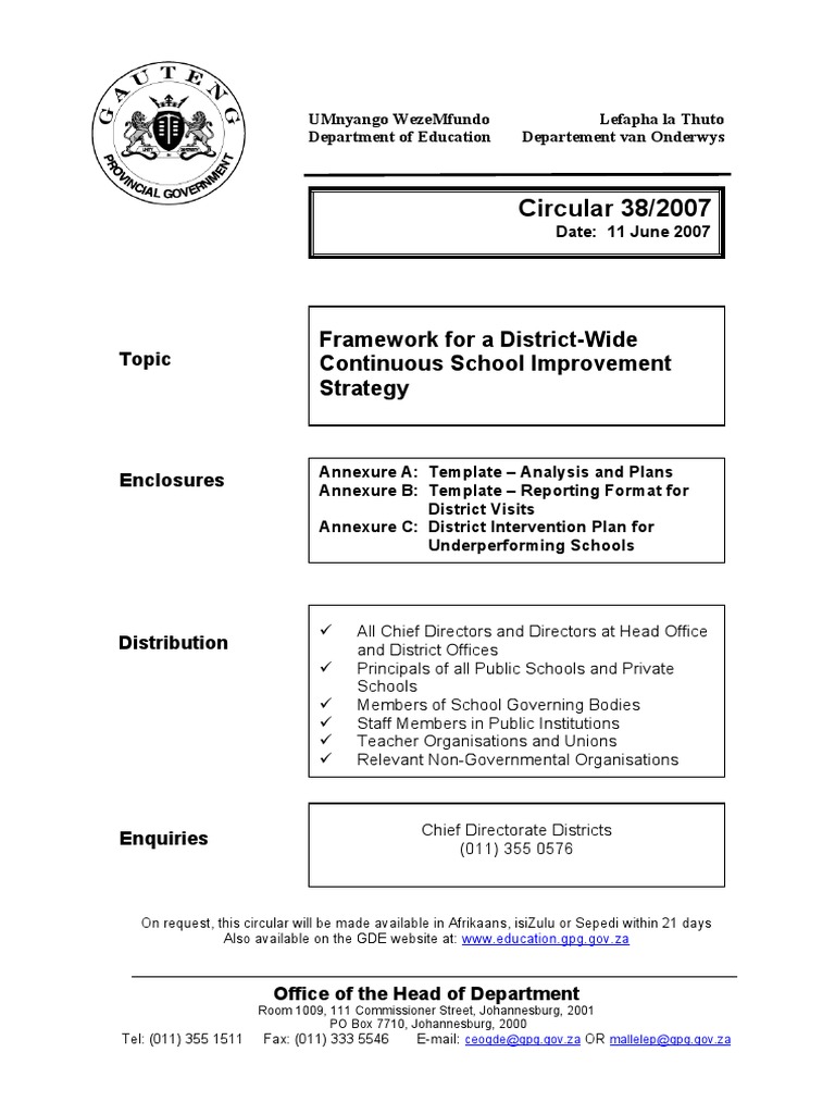 Circ 38 - 2007 | PDF | Teachers | Economics
