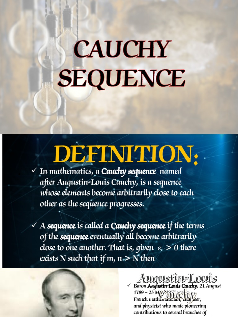 Cauchy Sequence 1 Pdf