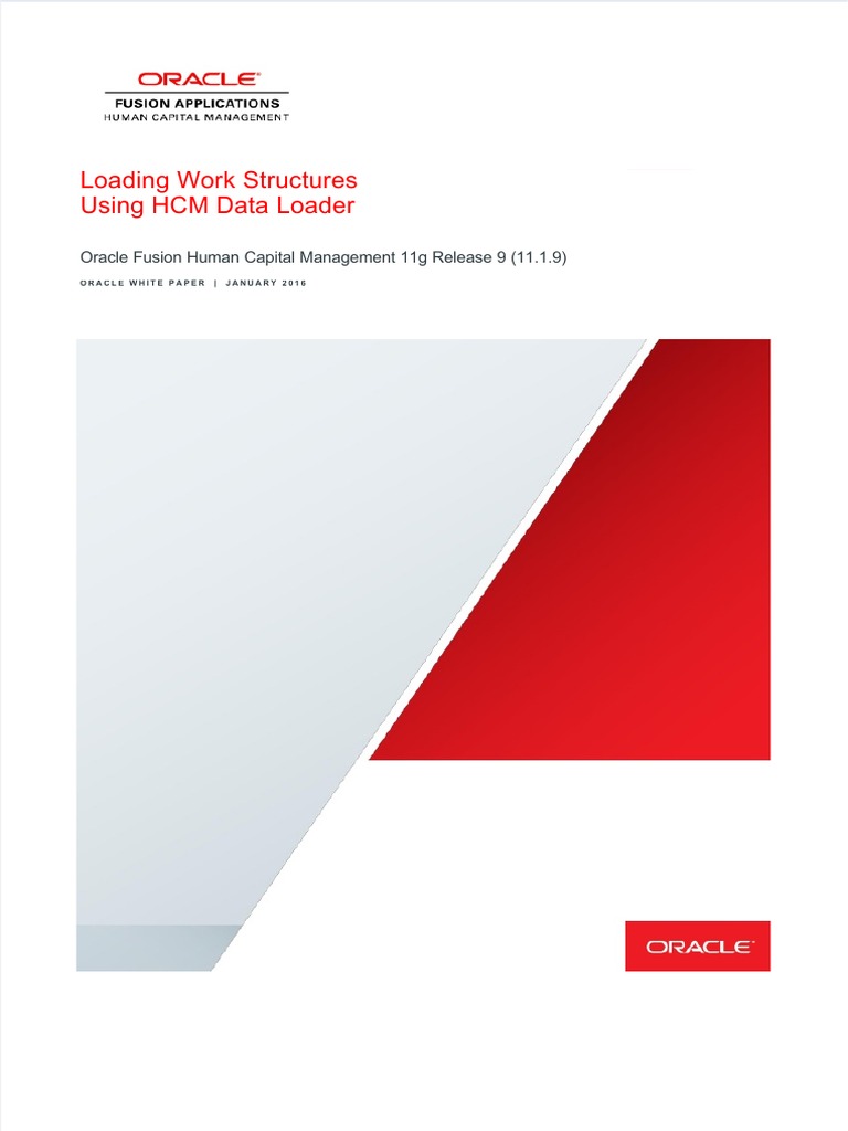 Loading Work Structures Using HCM Data Loader | PDF | Object (Computer ...
