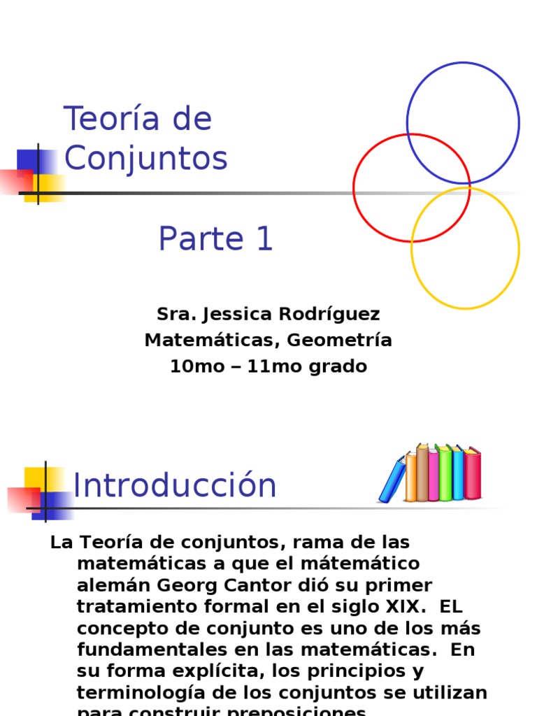 Teoría de Conjuntos I | PDF | Conjunto (Matemáticas) | Enseñanza de ...