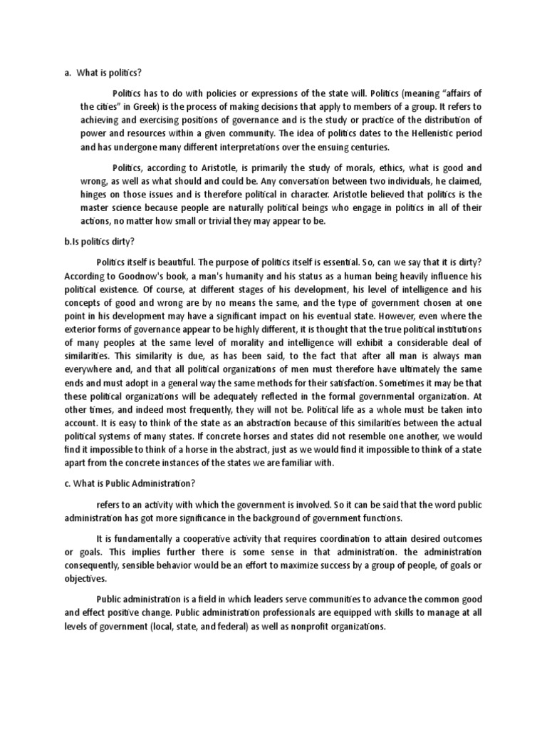 What Is Politics | PDF