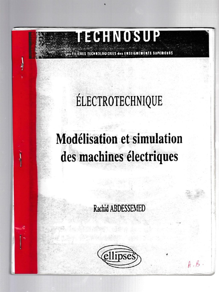 Modélisation Et Simulation Des Machines Electriques-1 | PDF