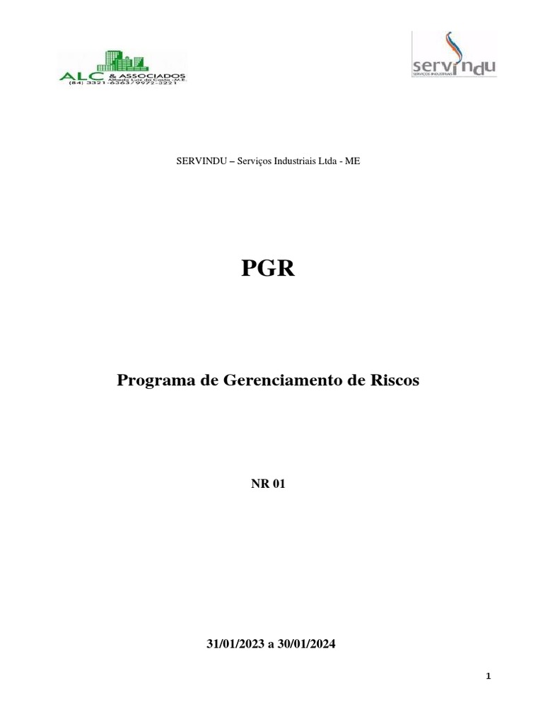 001 Anexo I PGR Base Caracterização Da Empresa Rev. 01 | PDF