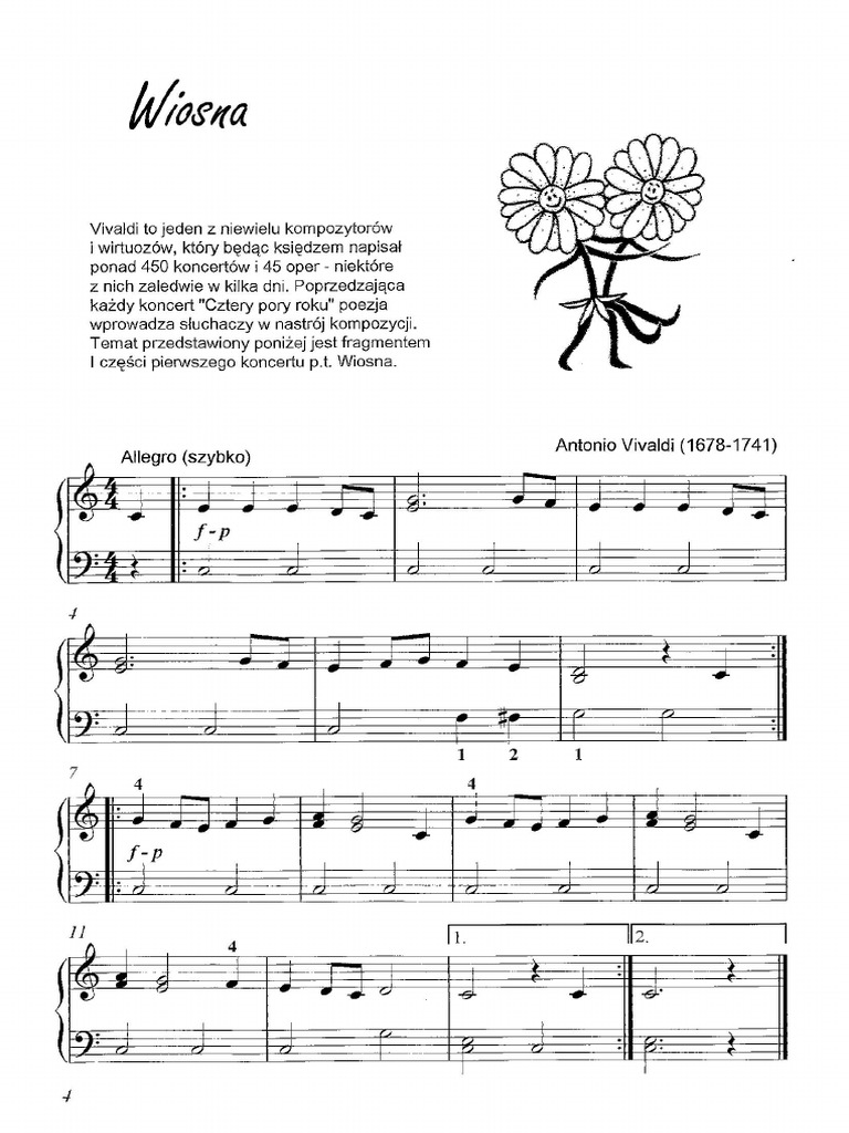 1. Antonio Vivaldi - Wiosna | PDF
