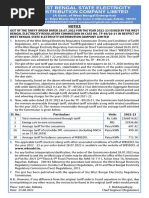 CESC Tariff Rates 2024-25 Overview | PDF | Tariff | Economies