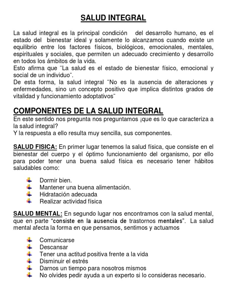 Salud Integral | PDF