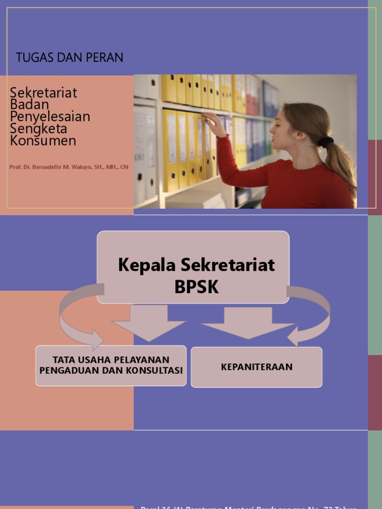11-8-22 K-Tugas Dan Peran Sekretariat BPSK | PDF