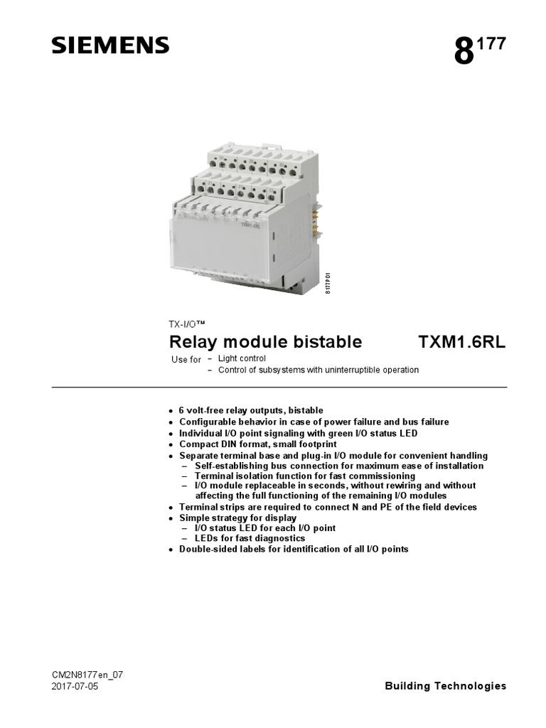 A6V10322870 en | Download Free PDF | Relay | Programmable Logic Controller