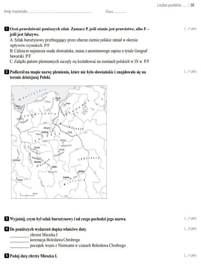 Polska Za Pierwszych Piastów SPR | PDF