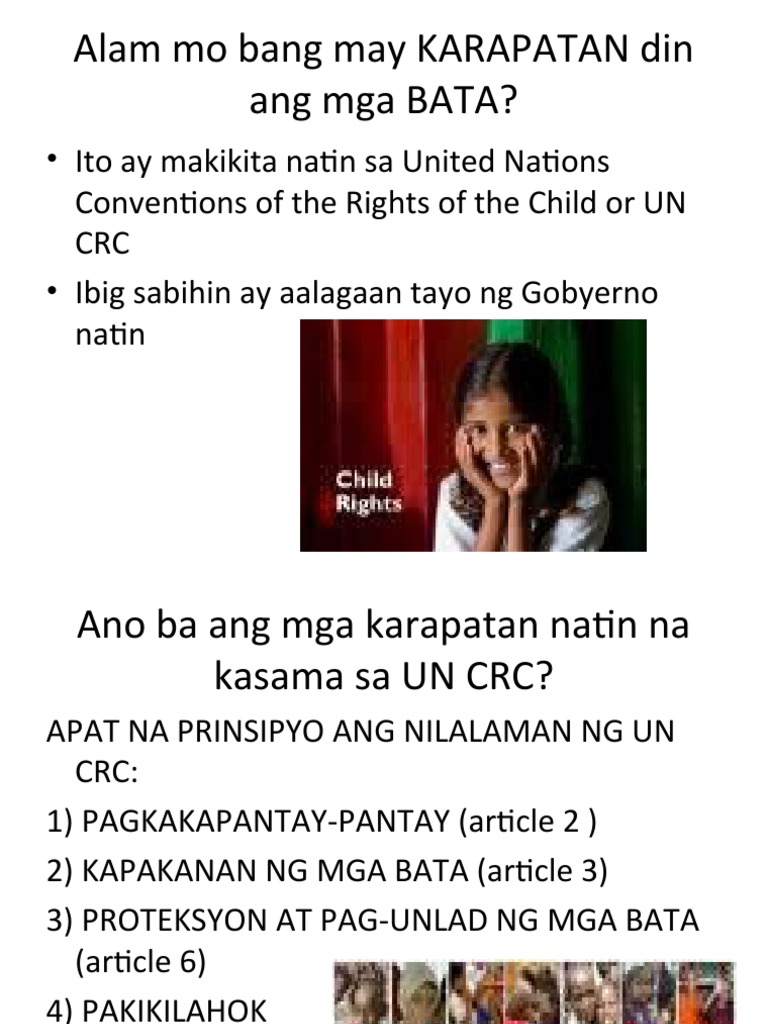 Karapatan NG Mga Bata | PDF