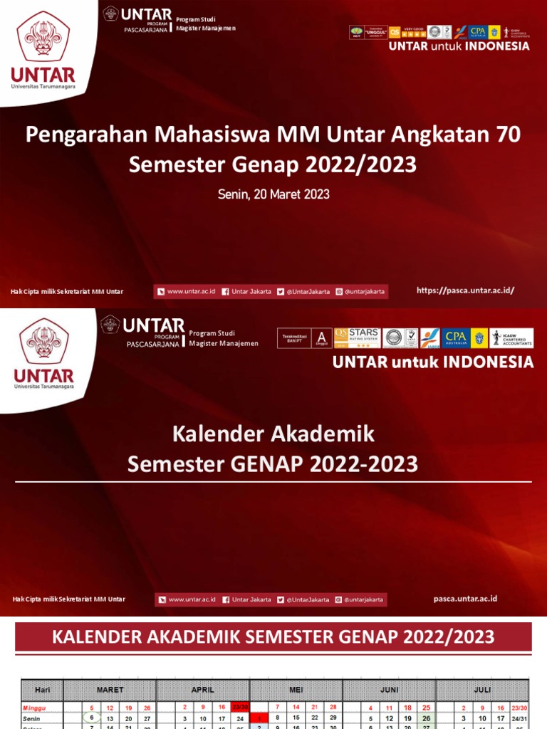 Pengarahan MHS MM Untar Sem 2 | PDF | Komputer | Teknologi & Rekayasa