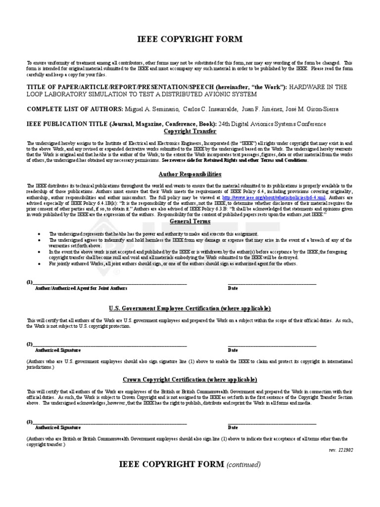 IEEE Copyright Paper 287 | PDF