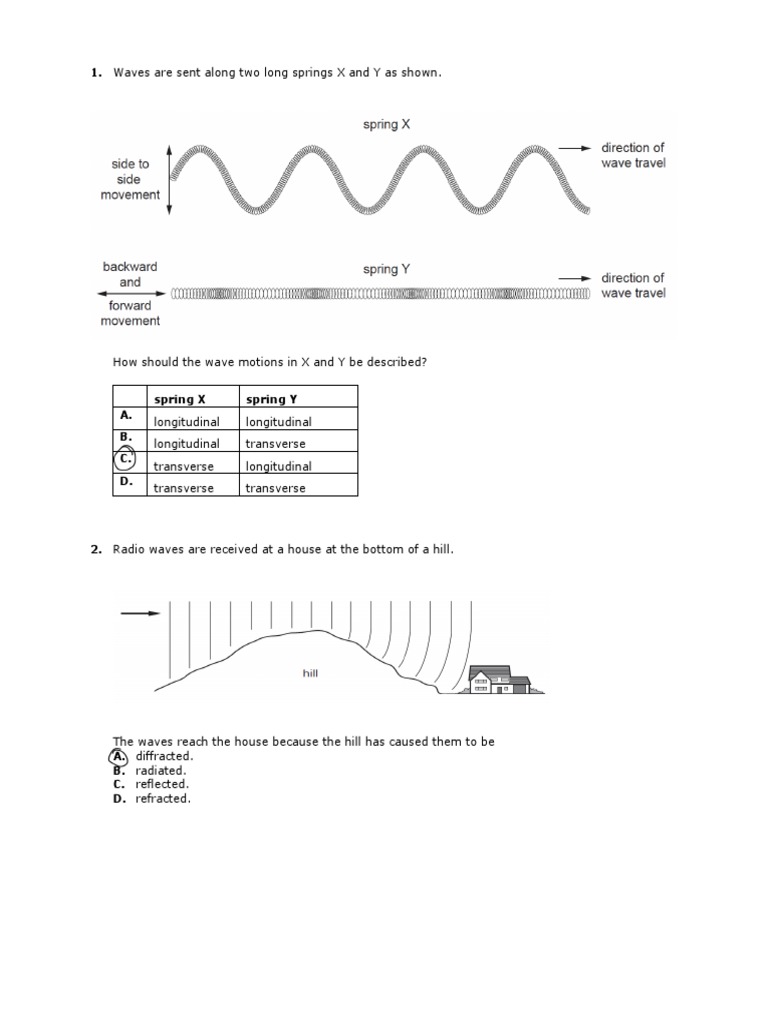 TOPIC-6A Waves - Igcse | PDF | Waves | Wavelength