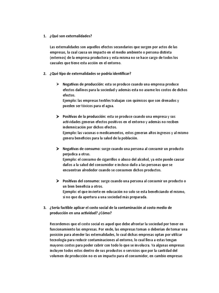 EPE Tarea Sem2 | PDF | Exterioridad | Costo marginal