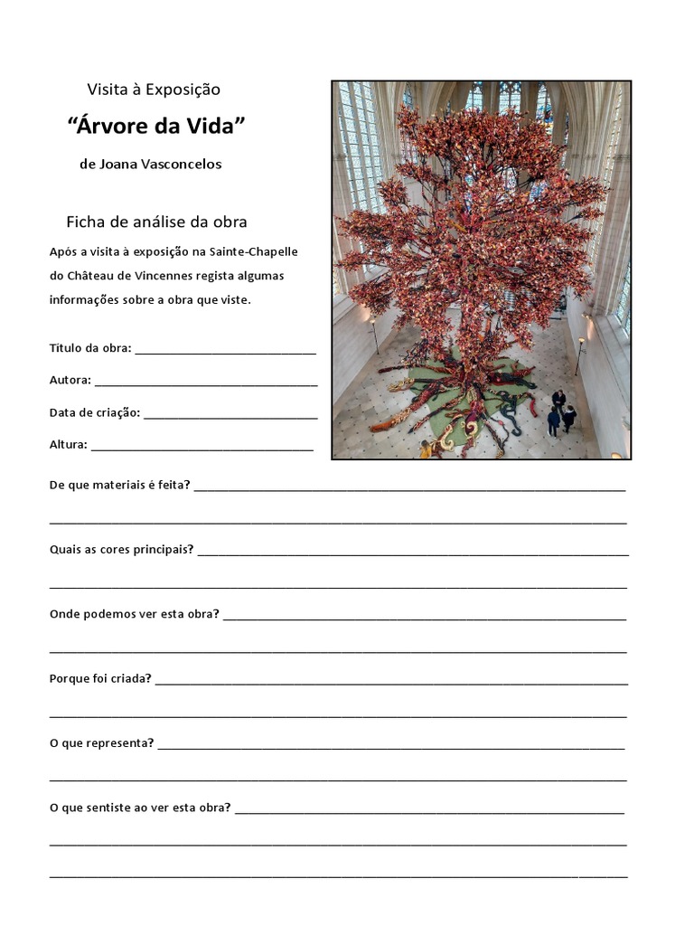 Ficha Arvore Da Vida | PDF