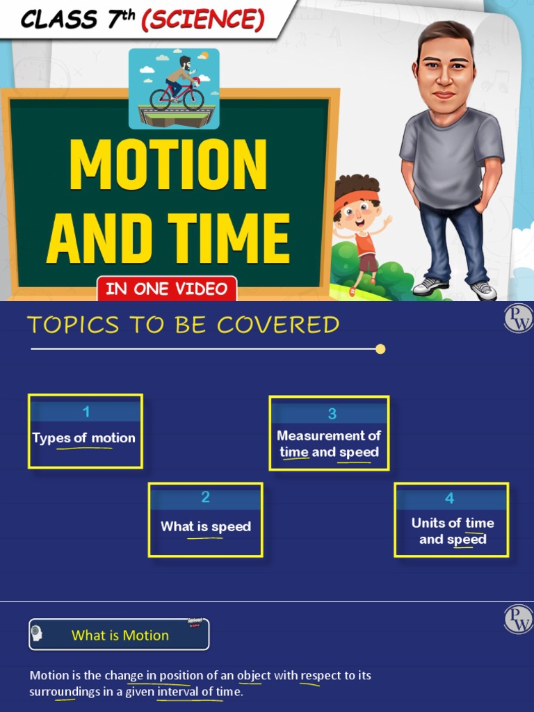 Motion and Time - Class Notes | PDF