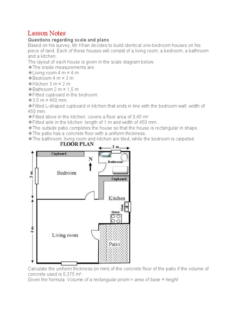 Lesson 4 Notes Scales and Plans | PDF | Home & Garden