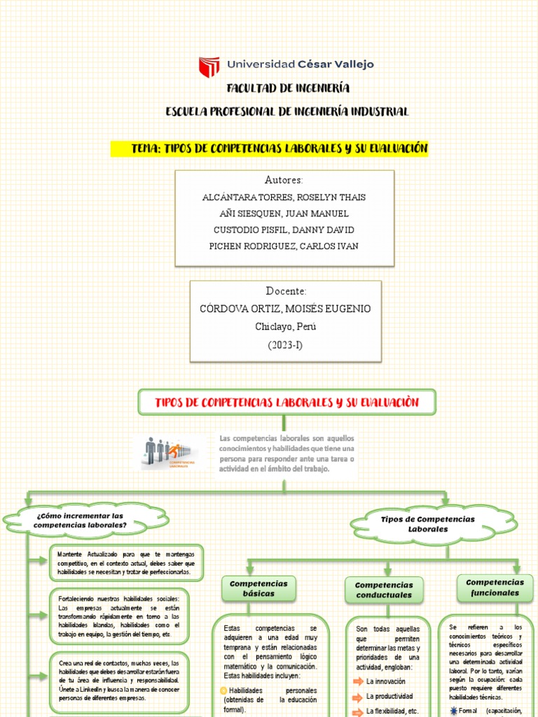 Tipos de Competencias Laborales y Su Evaluaciòn | PDF