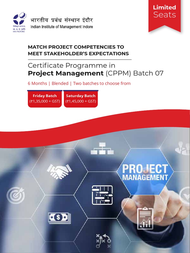 IIMI CPPM Brochure | PDF | Project Management | Business