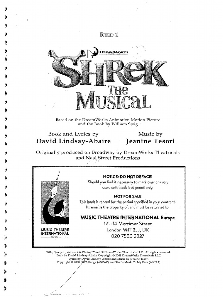 Shrek Reed 1 | PDF