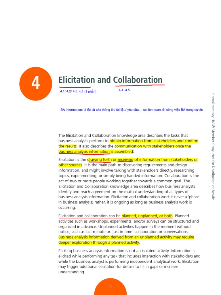 BABOK - V3 - Highlight Version-Chapter 4 63-80 | PDF