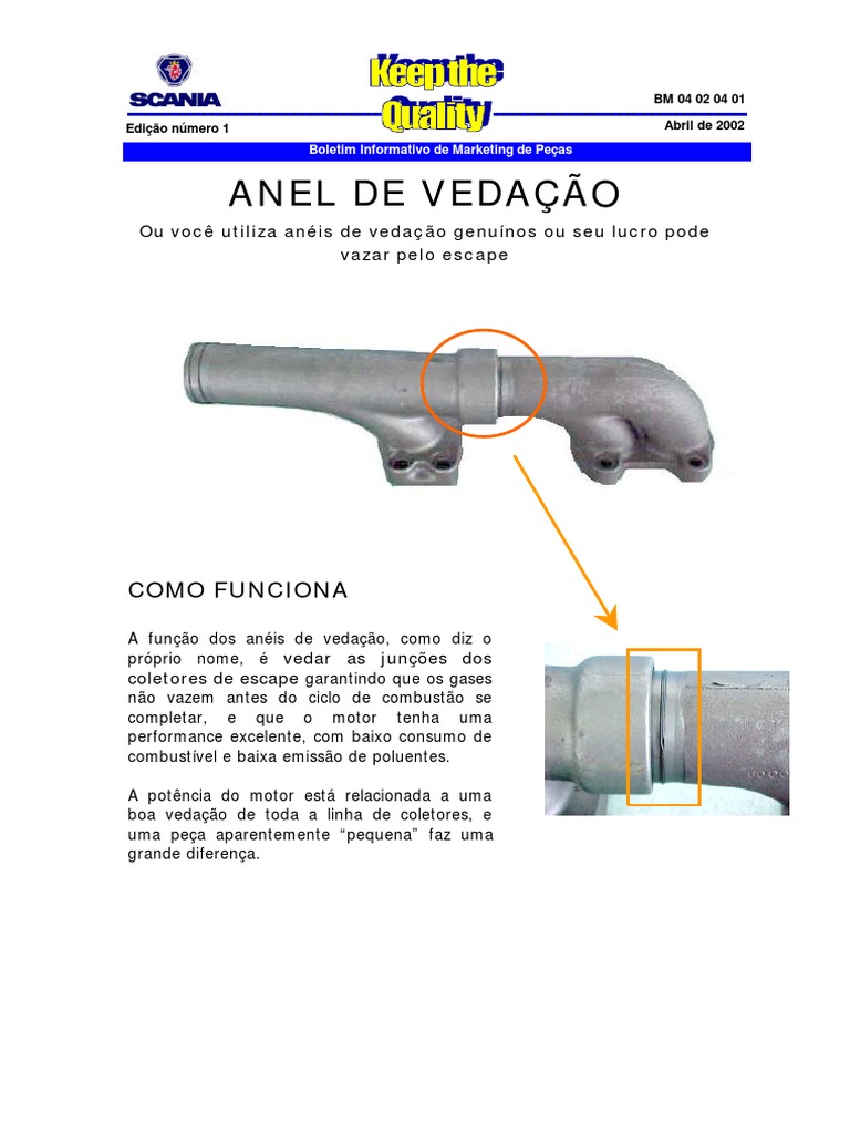 Anel de Vedacao | PDF | Motores | Ciências Físicas