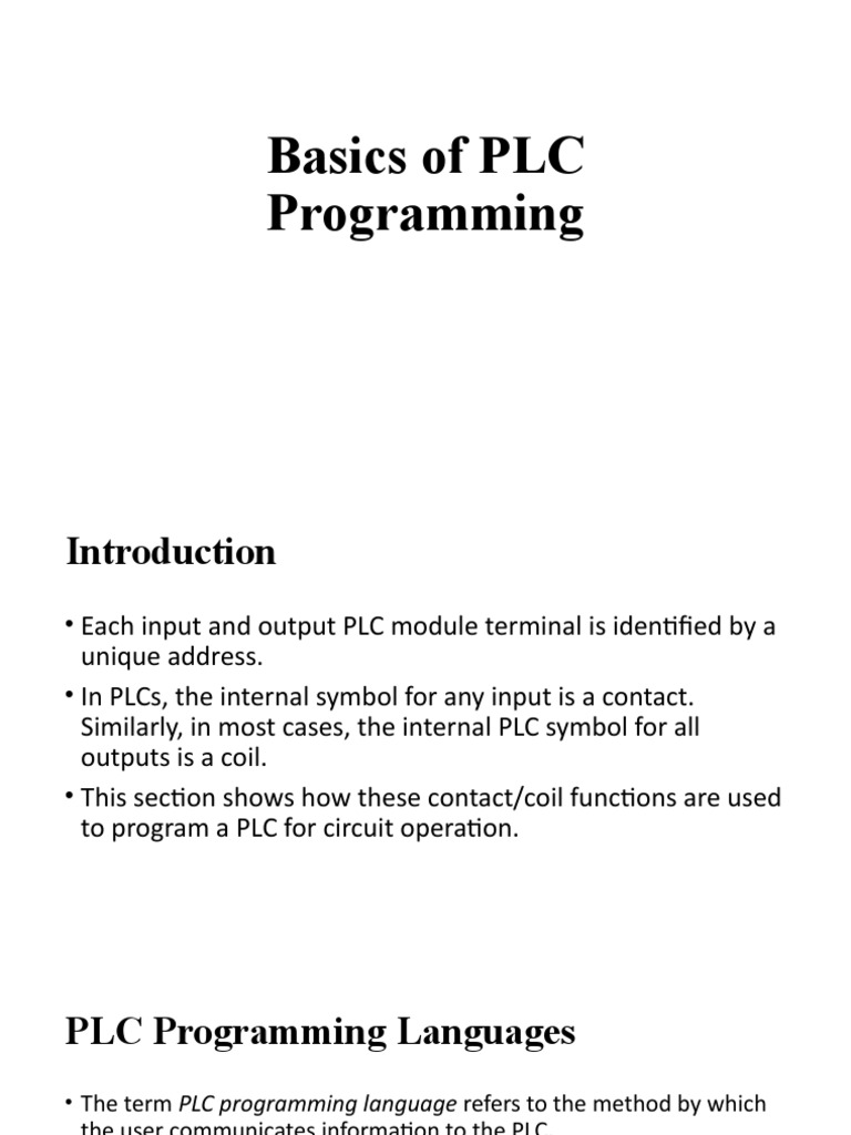 Basics Of Plc Programming1 Pdf