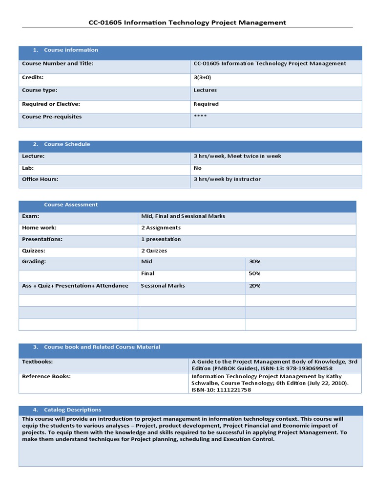 01605-ITPM Course Content | PDF