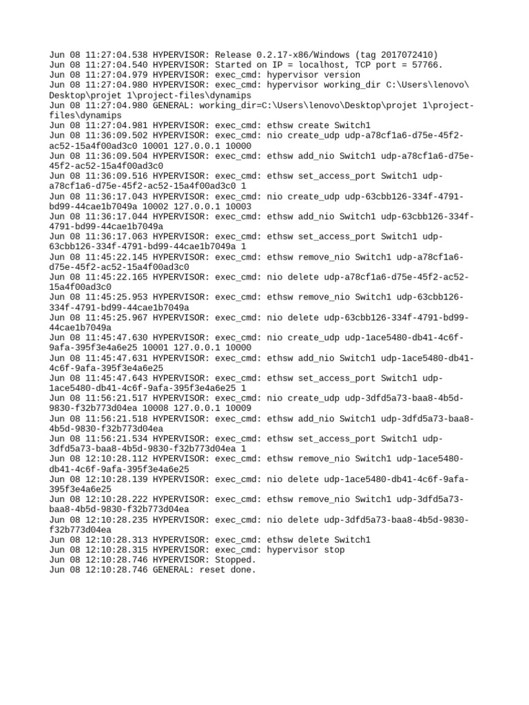 Dynamips I4 Log | PDF | Operating System Families | Internet Architecture