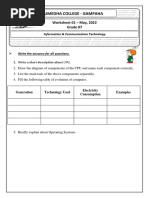 Computer Worksheet | PDF | Computer Virus | Malware