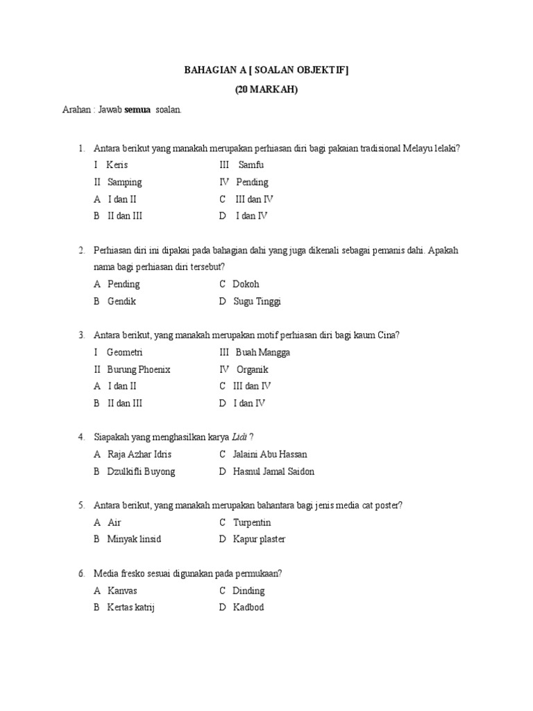 Soalan Psv Tingkatan 3 Pdf