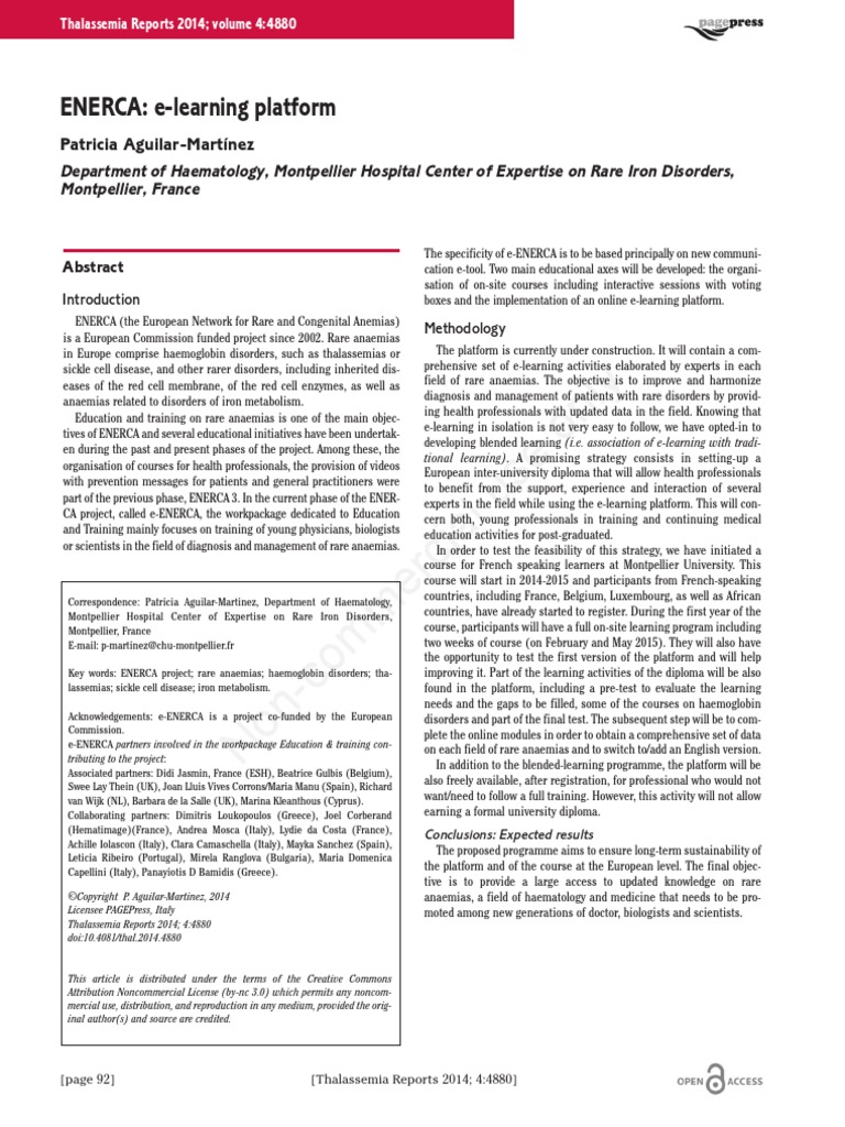 ENERCA - E-Learning Platform | PDF