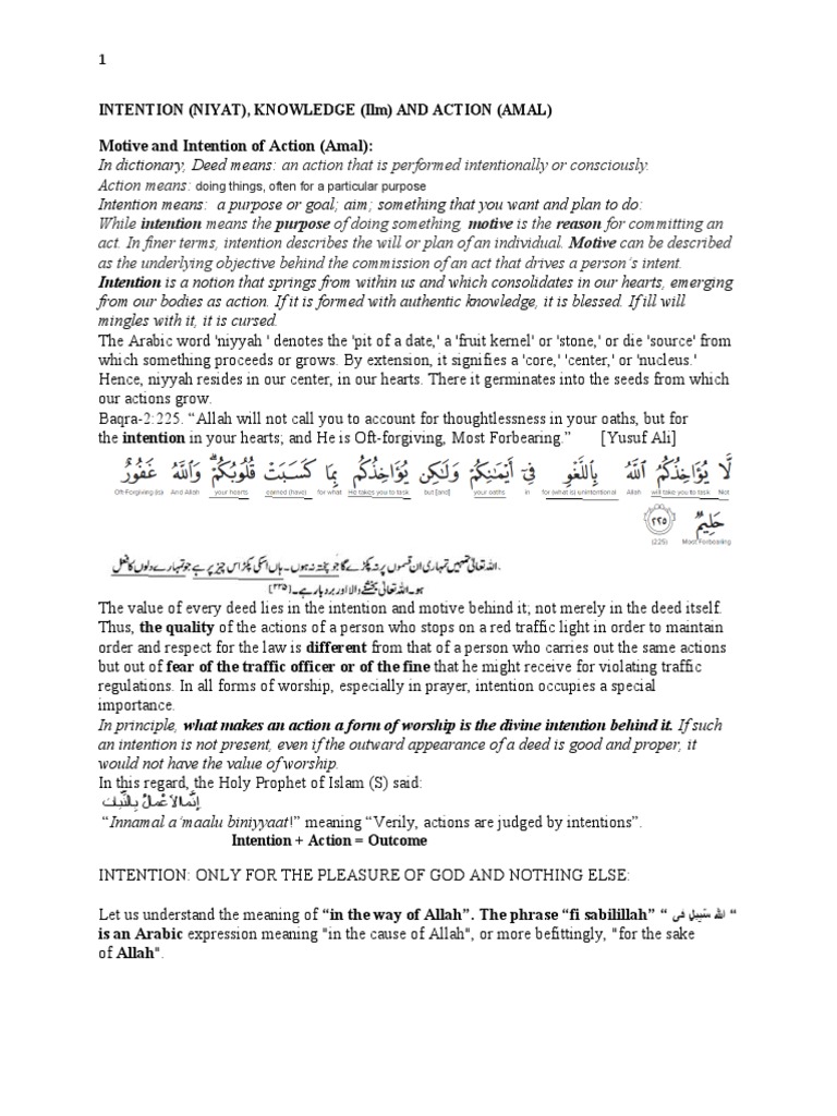 Intention, Knowledge and Action | PDF | Philosophy | Religion ...