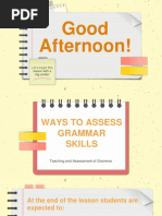 Assessing Grammar and Vocabulary | PDF | Vocabulary | Phrase