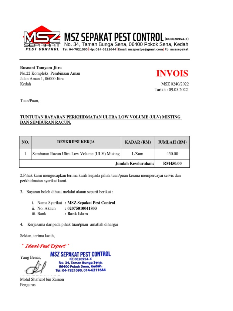Iv 0240 Rusnani Tomyam Jitra | PDF