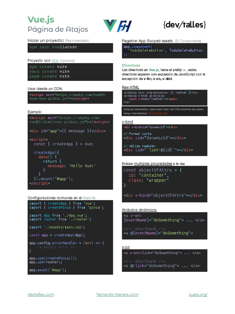 Vue - Js 3 y TypeScript | PDF