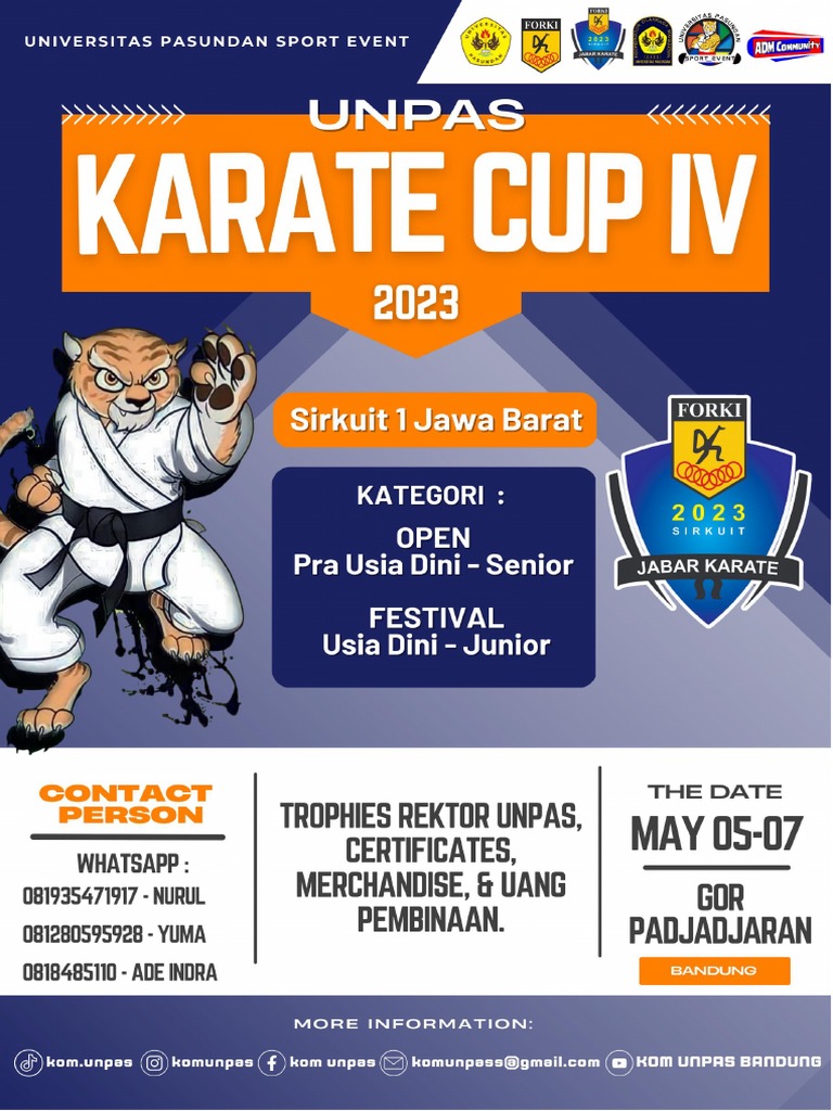 Fix Proposal Pendaftaran Karate Cup Vi - Use 2023 | PDF